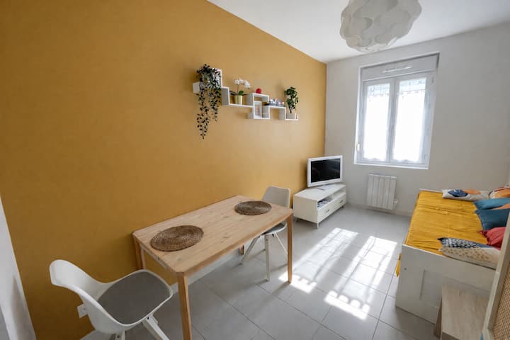 Grand Studio Calme & Lumineux~ ÉQuipé Proche Coty - Le Havre