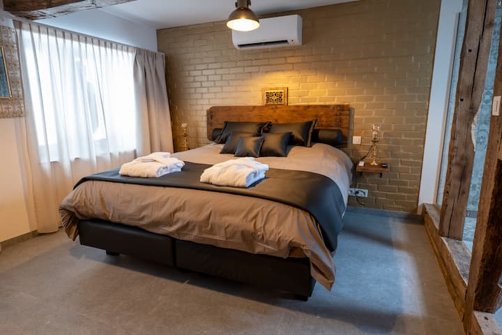 Les Jardins De La Ferme - Chambre L'étable - Herve