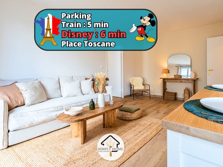 Le Danube Disney 6min/ Gare 5min/ Parking /Paris - Serris