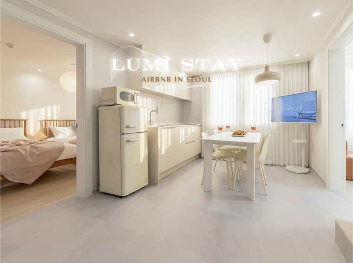 롯데월드,석촌호수에 인접한 가족/단체 그룹에게 최고의 숙소 전철역 6분 - Seul