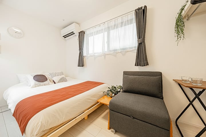 【新宿駅まで5分/渋谷駅まで10分/池袋駅から徒歩5分】静かなエリア/3名様/ダブルベッド1台 - Ikebukuro