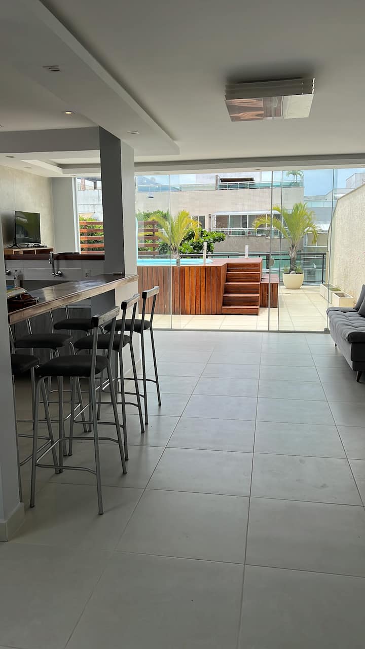 Cobertura 2 Suítes Recreio • Piscina • Banheira - Recreio