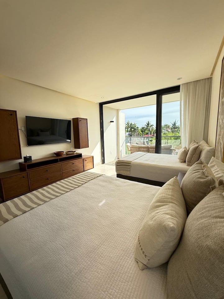 1br W/2 Beds, Kitchenette, Pool & Gym, Wifi - Mexico