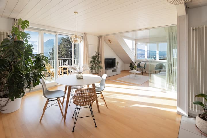 Wohnung Aurora Mit Aussicht Auf See & Berge - Thoune