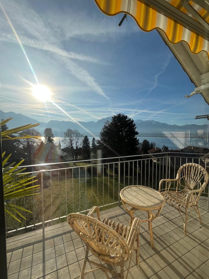 Wohnung Aurora Mit Aussicht Auf See & Berge - Thun