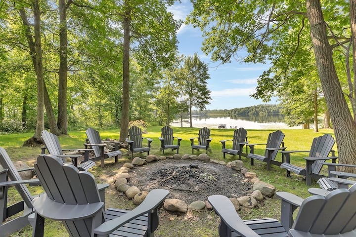 Sleeps15-private Lake- Barrel Sauna-game Room-fish - Crosby, MN