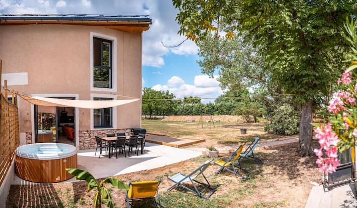 Gîte Des Roussèles - Maison Vigneronne Avec Spa - Gaillac