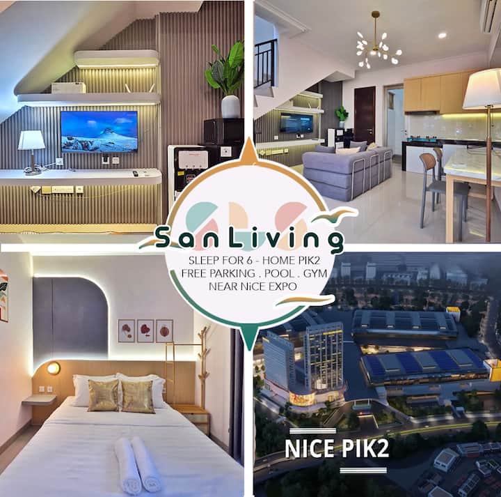 Laurel Sanliving • 2br Pik2 • Nice Expo •Free Park - Soekarno-Hatta Airport - Jakarta (CGK)