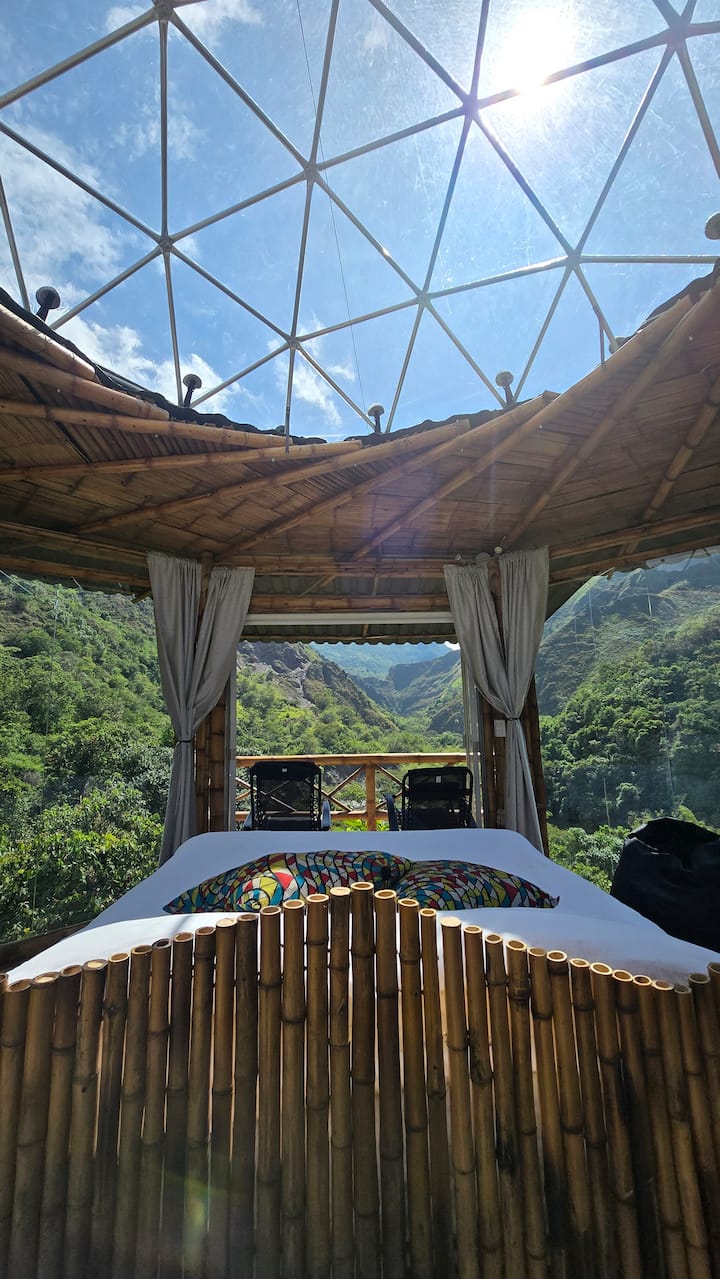 Hermosa Torre En Bambu Jaccuzi Rodeada Naturaleza - Pacho