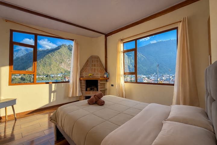 Vista A La Cascada Y Montañas / Chimenea /Cocina/ - Banos