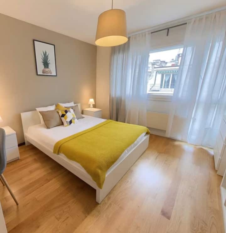 Chambre Double à Montreux Gare, Lit 160x200cm - Montreux