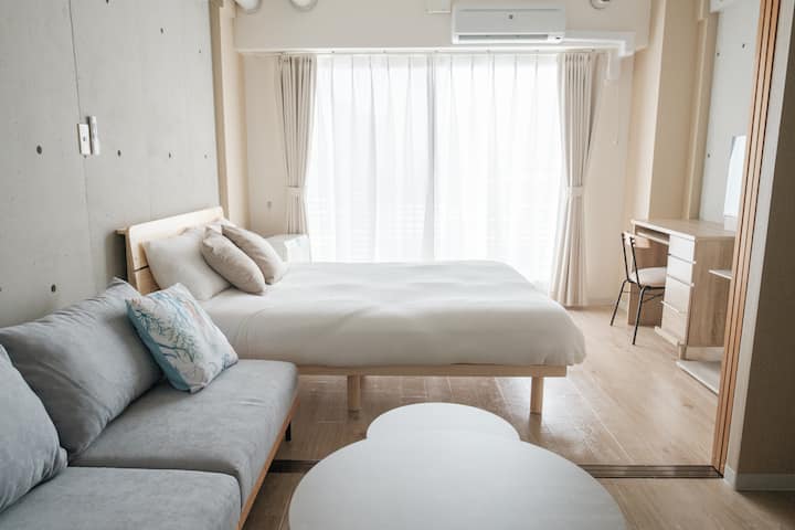 無料駐車場あり｜地下鉄駅徒歩5分｜最大4名｜眺めが良い｜周辺施設充実｜wi-fi・エアコン｜f802 - Sapporo