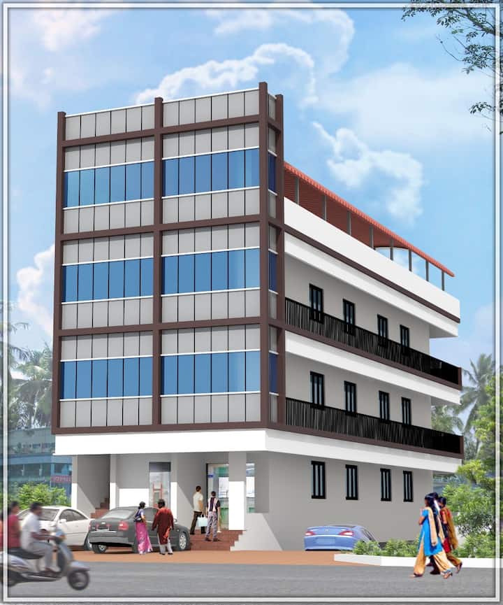 Lj Plaza – Fully Furnished Apartment, Ac, Kitchen - Thrissur