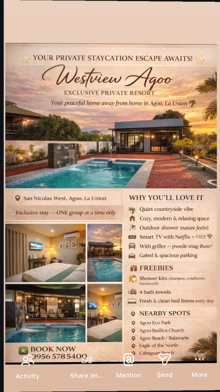 West View Agoo La Union 
Private Resort - Agoo