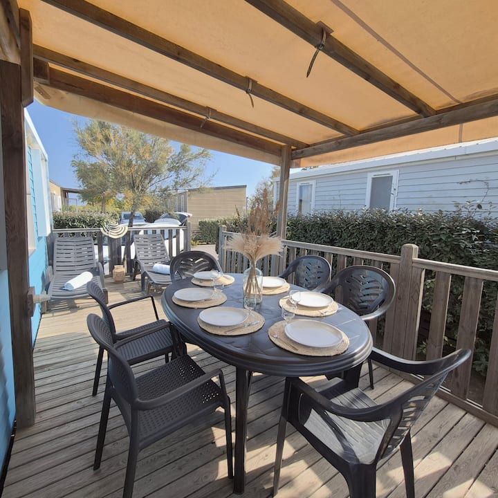 Mobil Home L'azura Piscines & Plage - Camping 5* - Torreilles