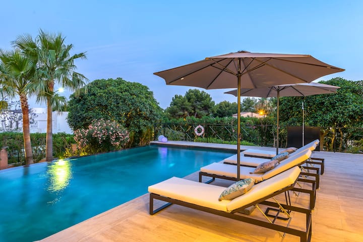 Große Villa Mit Pool & Dachterrasse In Santa Ponca - Peguera