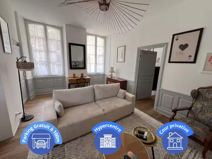 Nouveau ! T2 Hyper-centre Avec Petite Cour - Cahors