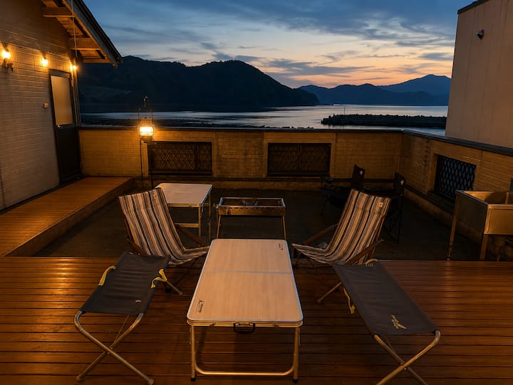 Oceanfrontprivatehousebbqupto14guestswakasabayview - 小浜市