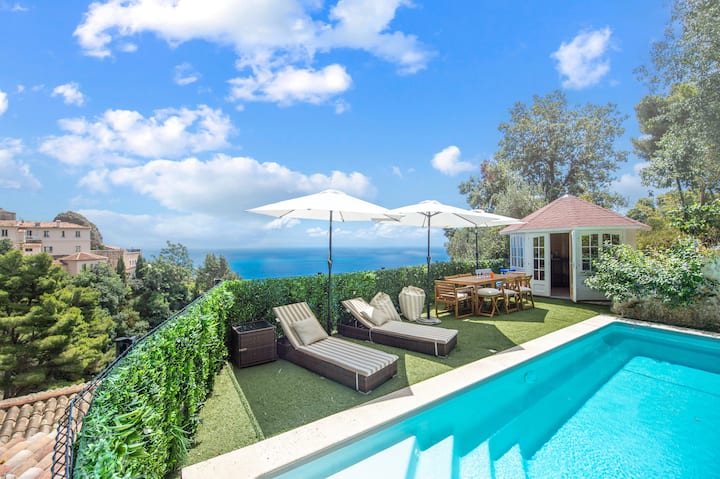 Villa With Panoramic Sea View & Private Pool - Roquebrune-Cap-Martin