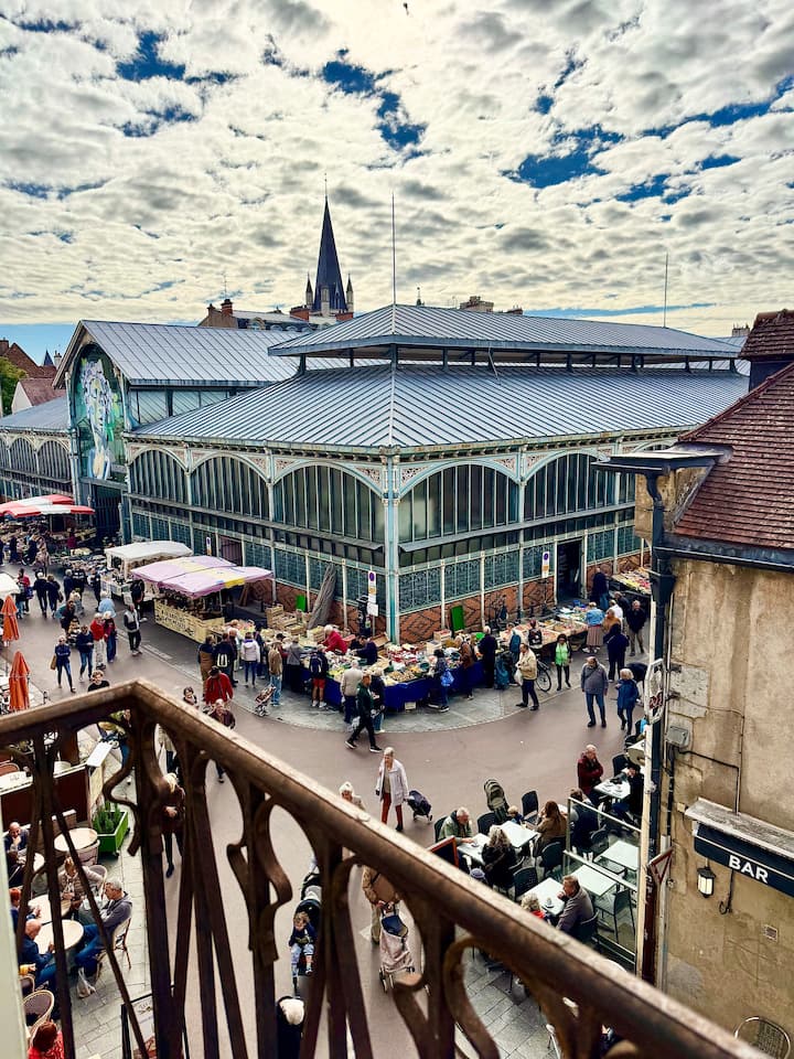 Charm And Views Of Les Halles In Dijon - Balcony, Air Conditioning, Mobile - Dijon