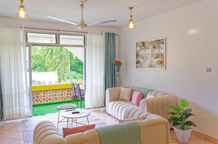 Swahili Condo+ Beachfront Resort Access + Ac+ Pool - Diani Beach