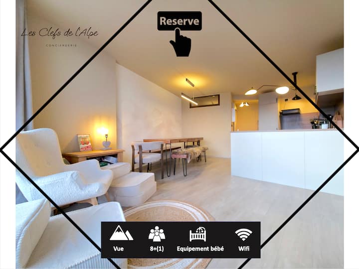La Vue De L'alpe ! T4 Rénové Spacieux & Chaleureux - Le Bourg-d'Oisans