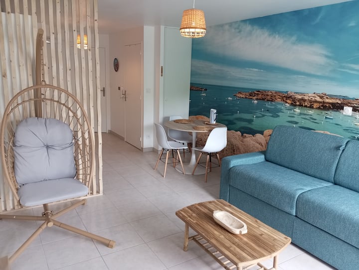 Gîte - Balcon Sud - Plage, Thalasso Et Gr34 à 100m - Trégastel