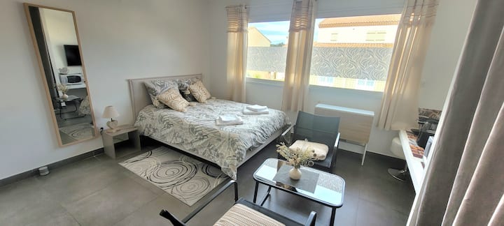 Grand Studio Cosy ,Lumineux Et Contemporain - Baillargues