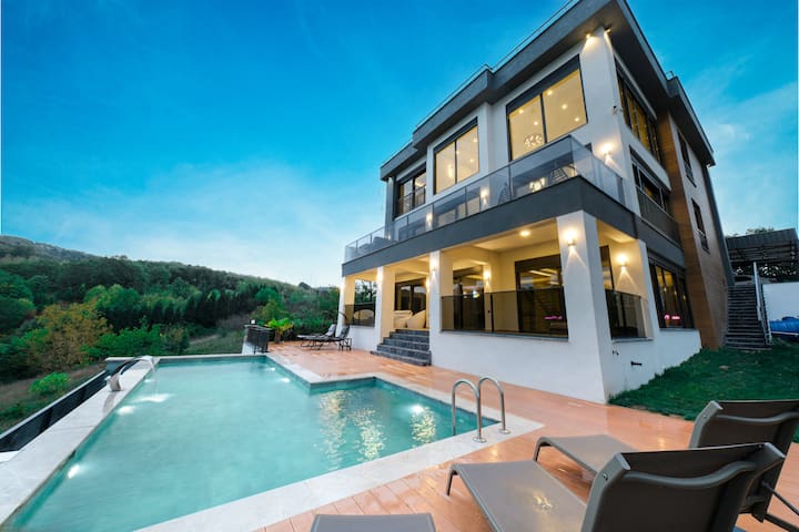 Isıtmalı Havuzlu Sapanca Göl Manzaralı Eşsiz Villa - Sapanca