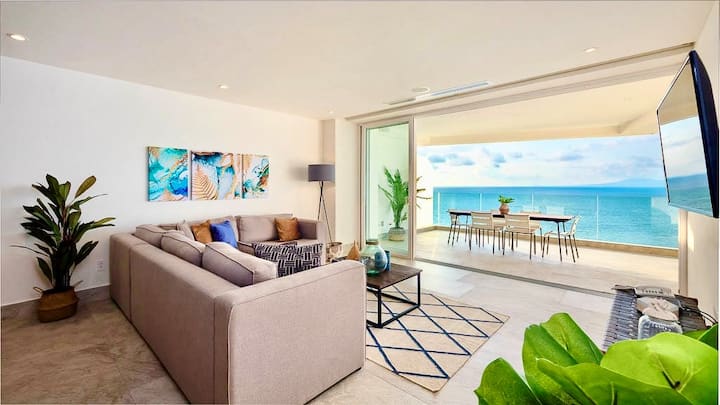 Oceanfront Indah Condo | Sleeps 10 | Sunsets - Puerto Vallarta