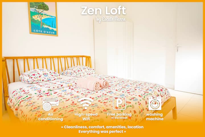 Escale-marne • Zen Loft • Parking Gratuit - Maisons-Alfort