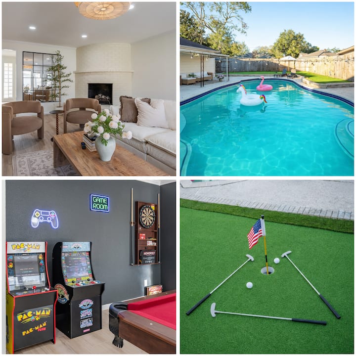 Chinatown Luxury Retreat |Pool • Games • Mini Golf - アメリカ ヒューストン