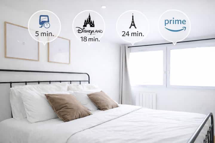 Appart Premium Hypercentre – 20 Min Disney & Paris - Lagny-sur-Marne