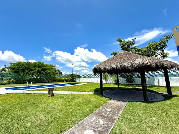 Casa Con Jacuzzi Y Alberca Privada Aquapark Común - Tehuixtla