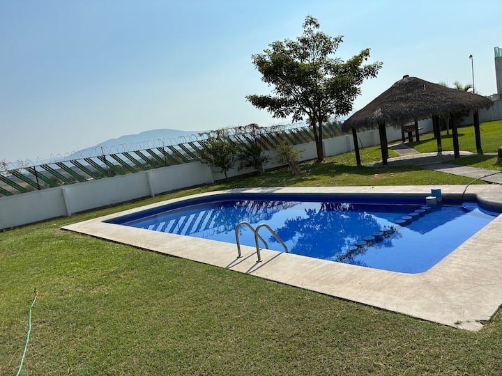 Casa Con Jacuzzi Y Alberca Privada-aquapark Común - Tehuixtla