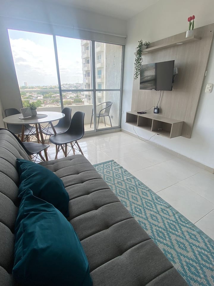 • Playa Marbella A 4 Cuadras | Vista Al Mar~balcon - Cartagena