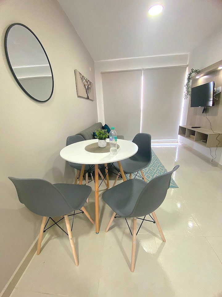 • Playa Marbella A 4 Cuadras | Vista Al Mar~balcon - Cartagena