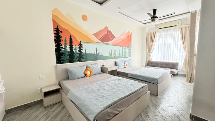 Phòng Family Tại Lá Homestay Gần Sông Hậu - An Châu