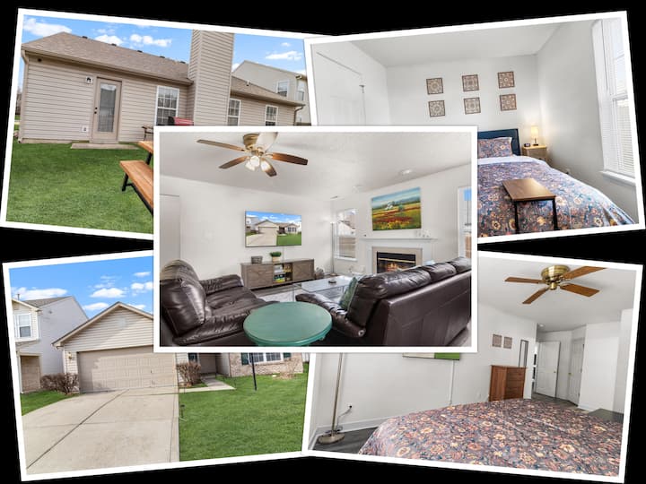 Ranch-style With Workspace, Fast Wi-fi & Parking - Fishers, IN