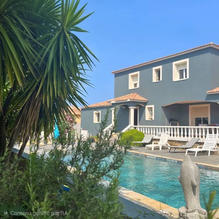 T2 Accès Piscine Attenant Villa - バスティア