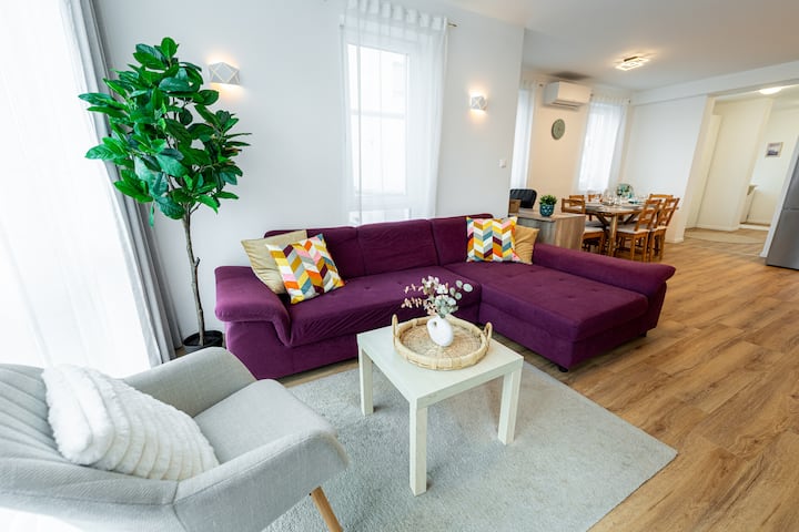 3 Bdr Traveller Family Apt W Ac Free Parking By Nw - Győr