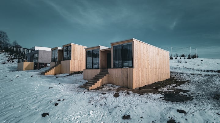Panoramic View Cabin Escape With Bathtub - Comuna Talea