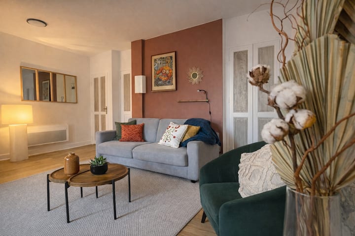 Studio Lumineux - Balcon - Bureau - Gare à 100 M - Tours