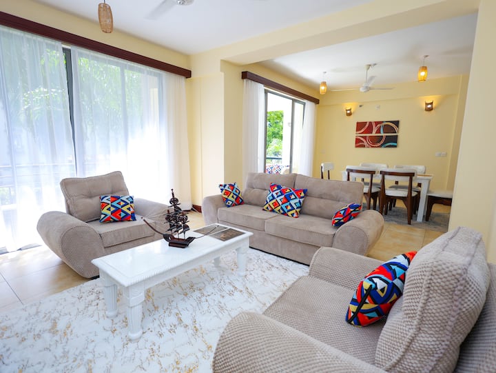 2 Bdrm With Swimming Pool | Near Sarova Whitesands - Mombasa
