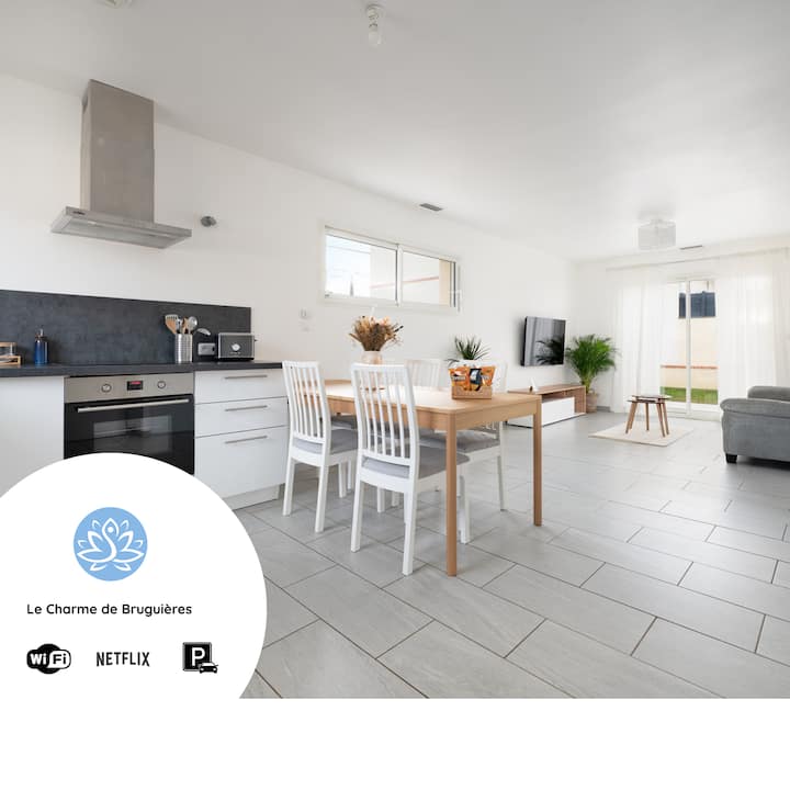 Le Charme De Bruguières - Raffiné & Reposant - Castelnau-d'Estrétefonds
