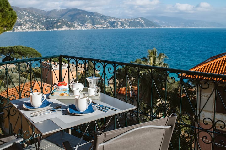 Luxury Vista Mare Con Terrazza Panoramica - Santa Margherita Ligure