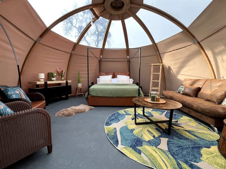 Ruime Glamping Dôme In Champagne Bij Troyes - Aube
