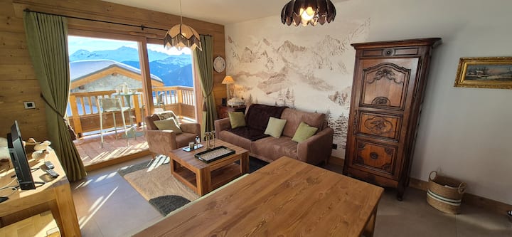 Skis Aux Pieds • T3 Vue Mont-blanc • Bisanne 1500 - Hauteluce - Les Saisies