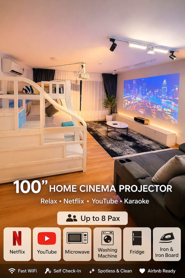 ⑩Karoke_big Projector_kids Play&big Slide 9 Pax - Kuala Lumpur