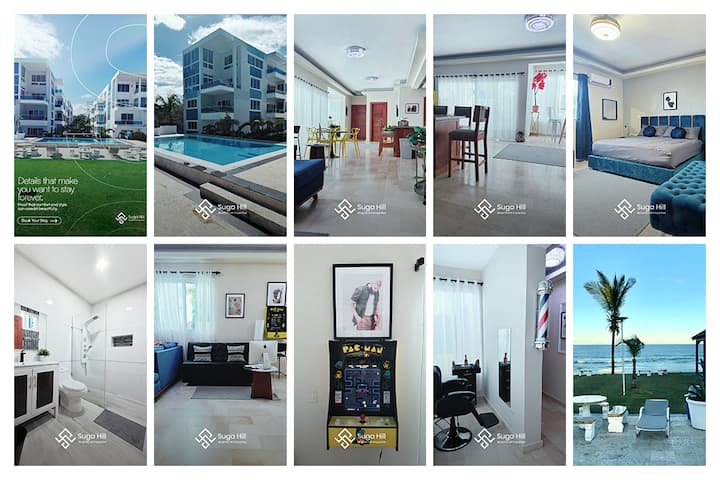 2br/2ba Beachfront Condo By Suga Hill Homes - Cabarete